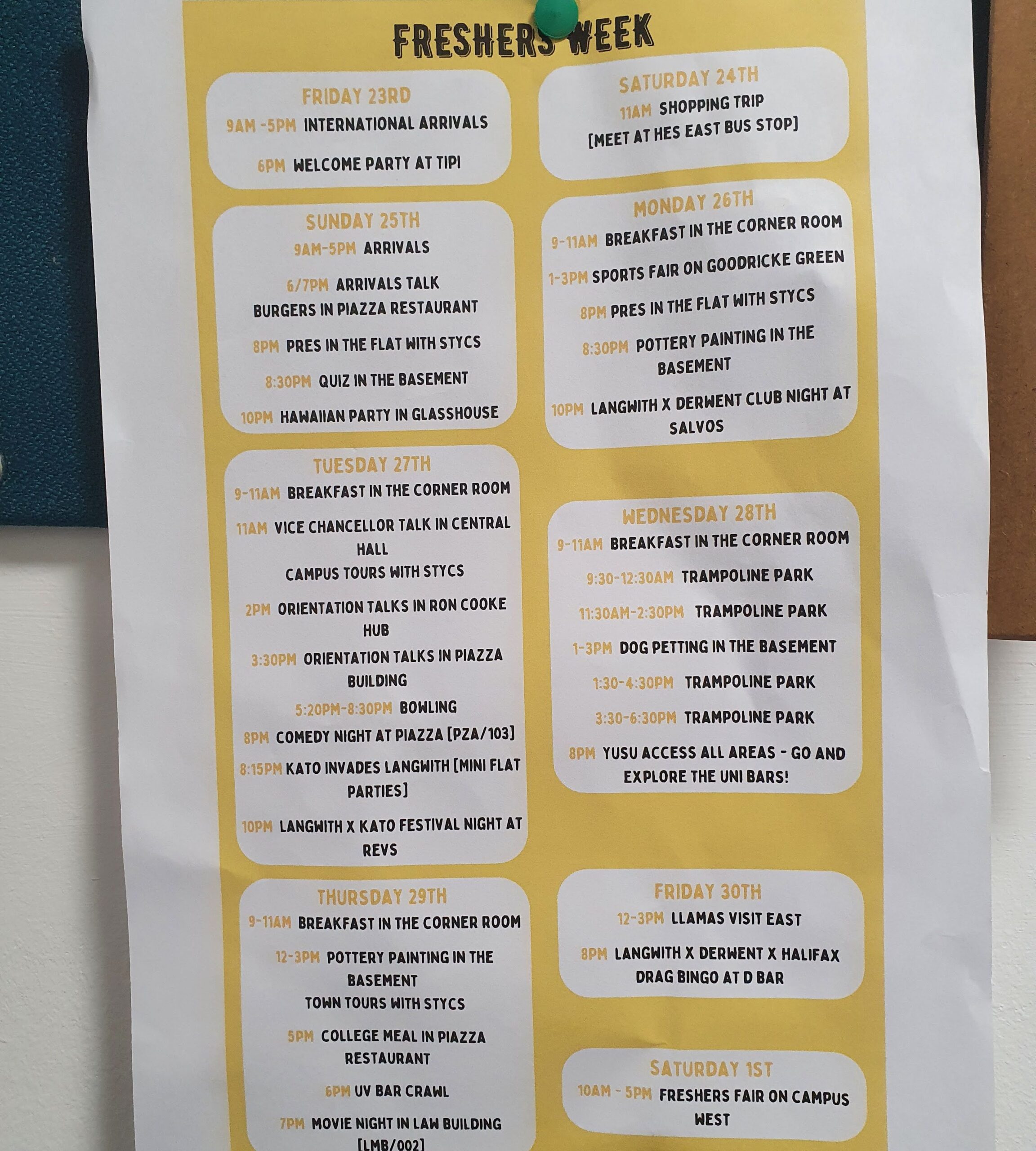 Fresher's week as an autistic student - Student Voices